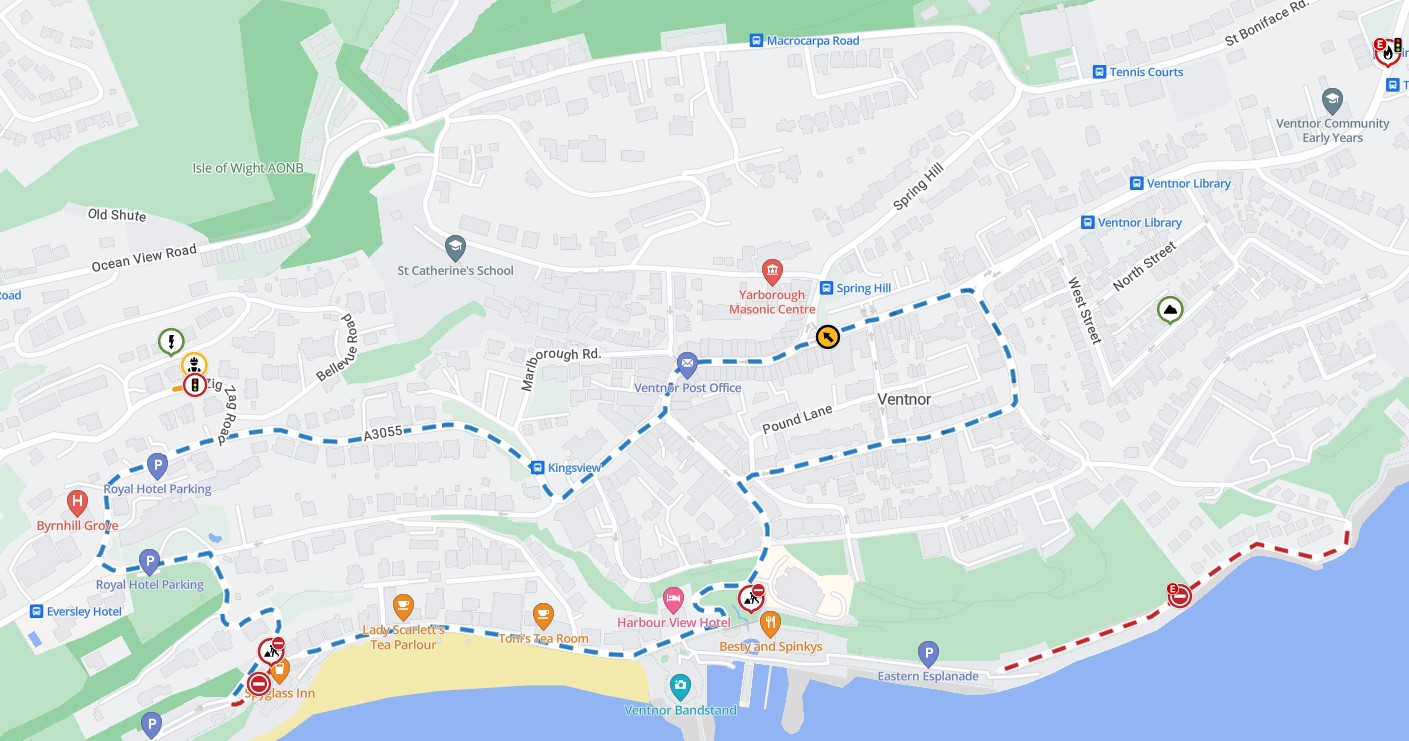 Planned roadworks, Road closures and diversions - Ventnor Town Council