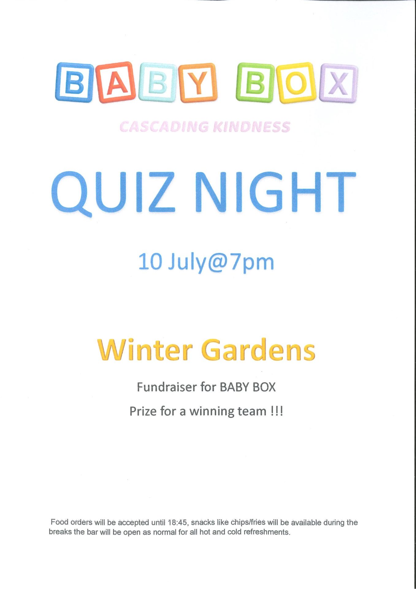 Baby Box Quiz Night is back ! - Ventnor Town Council